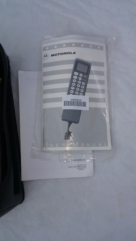 Vintage Cellular One Motorola Car Bag Mobile Phone With Carry Bag ...