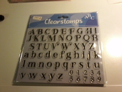 CLEAR STAMPS LETTERS / NUMBERS FOR SCRAPBOOKING NEW | eBay