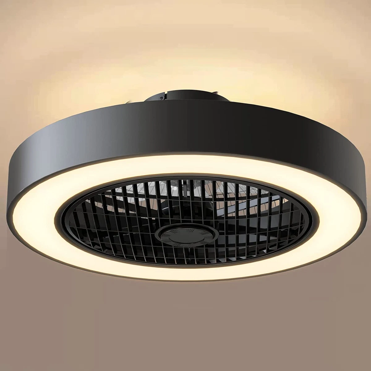 Encased Ceiling Fan With Light | Shelly Lighting
