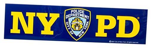 Officially Licensed City of New York Police Department NYPD Bumper ...