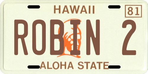 Magnum PI Tom Selleck Robin 1 etc. 1980 Hawaii License Plates 3 piece ...