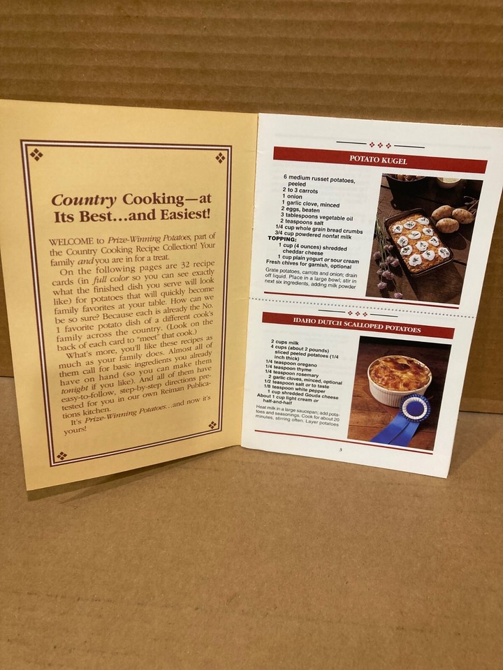 The Country Cooking Recipe Collection Prize-Winning Potatoes | eBay