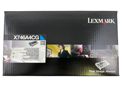 Brand New Sealed Lexmark X746A4CG Cyan Toner Cartridge X746, X748 | eBay