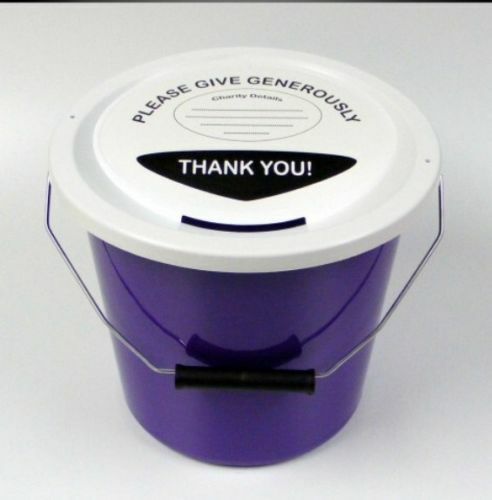 New pack of 3 charity street collection fundraising Donations buckets ...