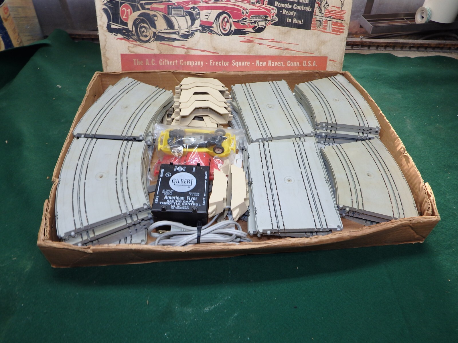 Vintage Gilbert American Flyer Elec. Stock Stock Car Race SOLD AS IS ...