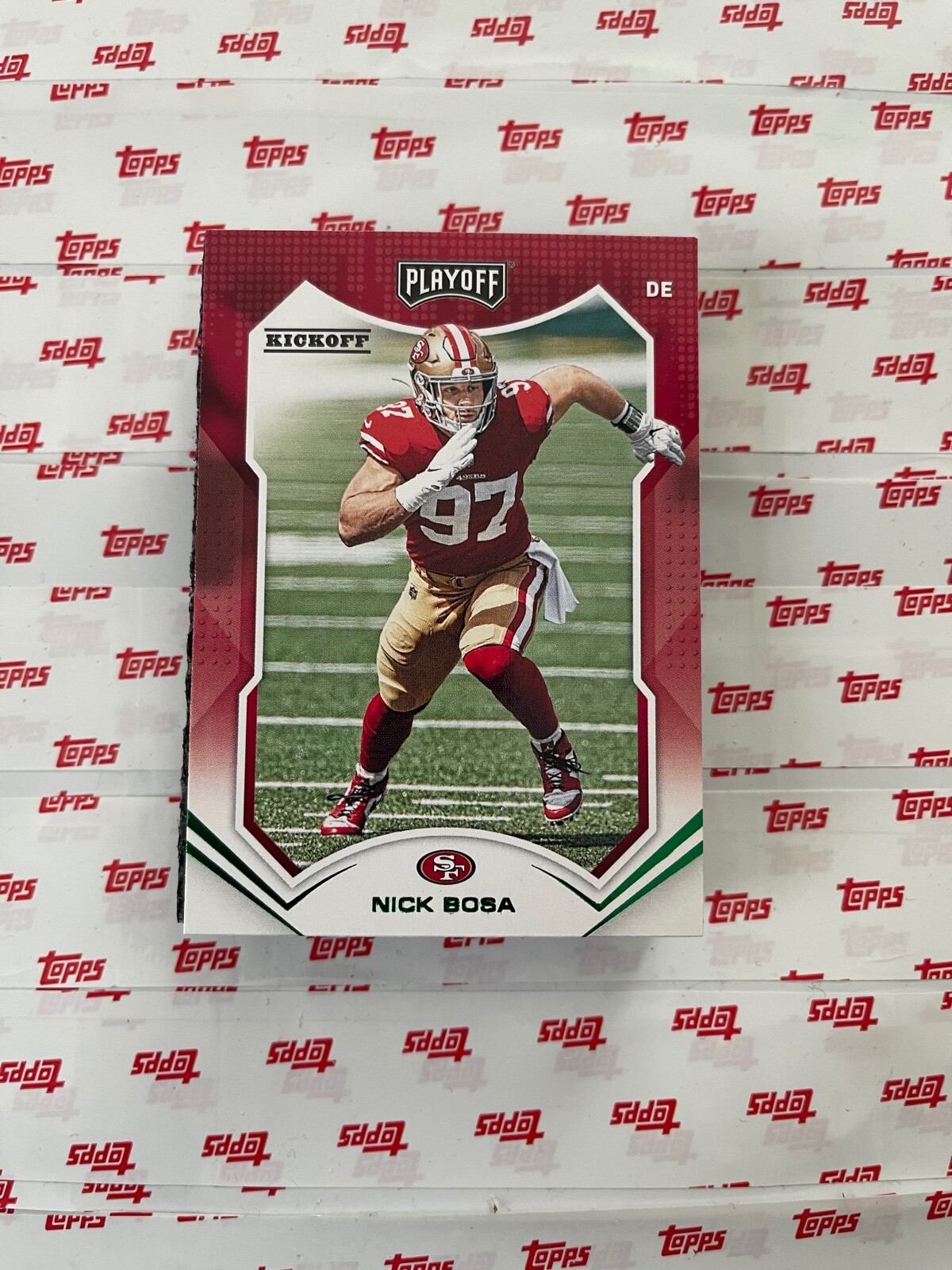 2021 Panini Playoff Football Base Set Card #192 Nick Bosa 49ers green ...