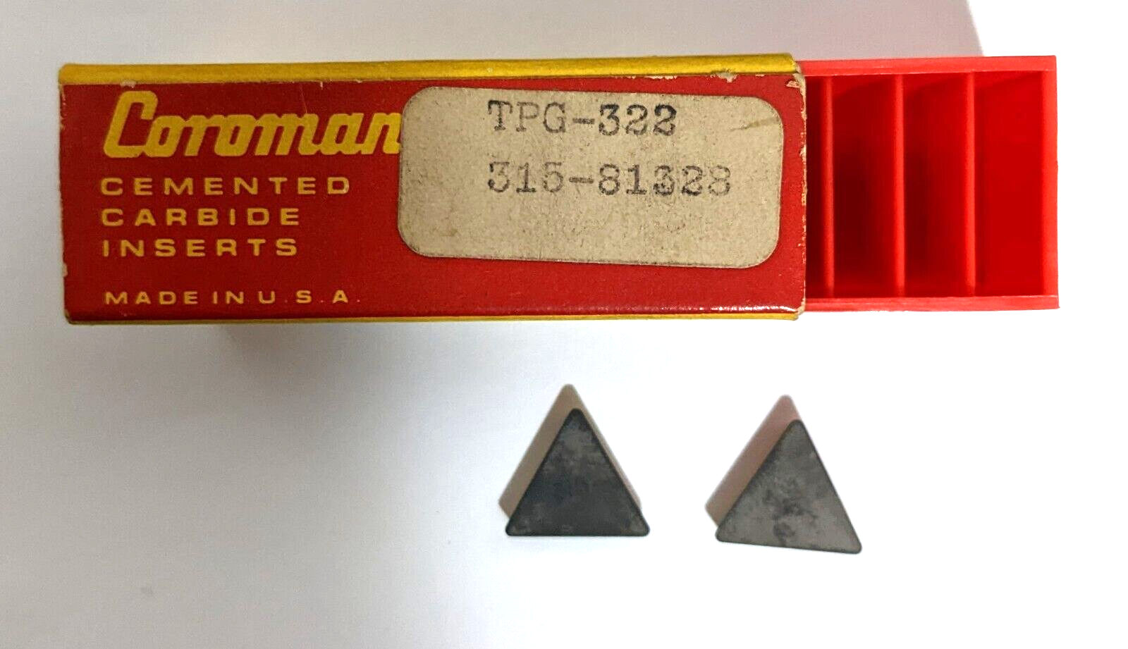 TPG-322 CARBIDE INSERTS TP322 SANDVIK COROMANT 315-81328 (QTY: 2) NOS ...