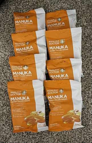 Lot Of 8 Bags Manuka Doctor Cough Drops, Manuka Middles, 4.7 oz Throat ...