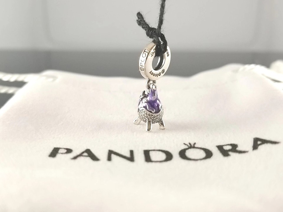 New Disney Parks Pandora Epcot Figment Spaceship Earth Silver Charm | eBay