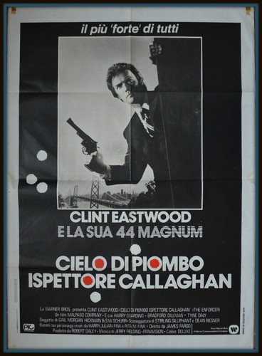 manifesto 2FG CIELO DI PIOMBO ISPETTORE CALLAGHAN THE ENFORCER CLINT ...