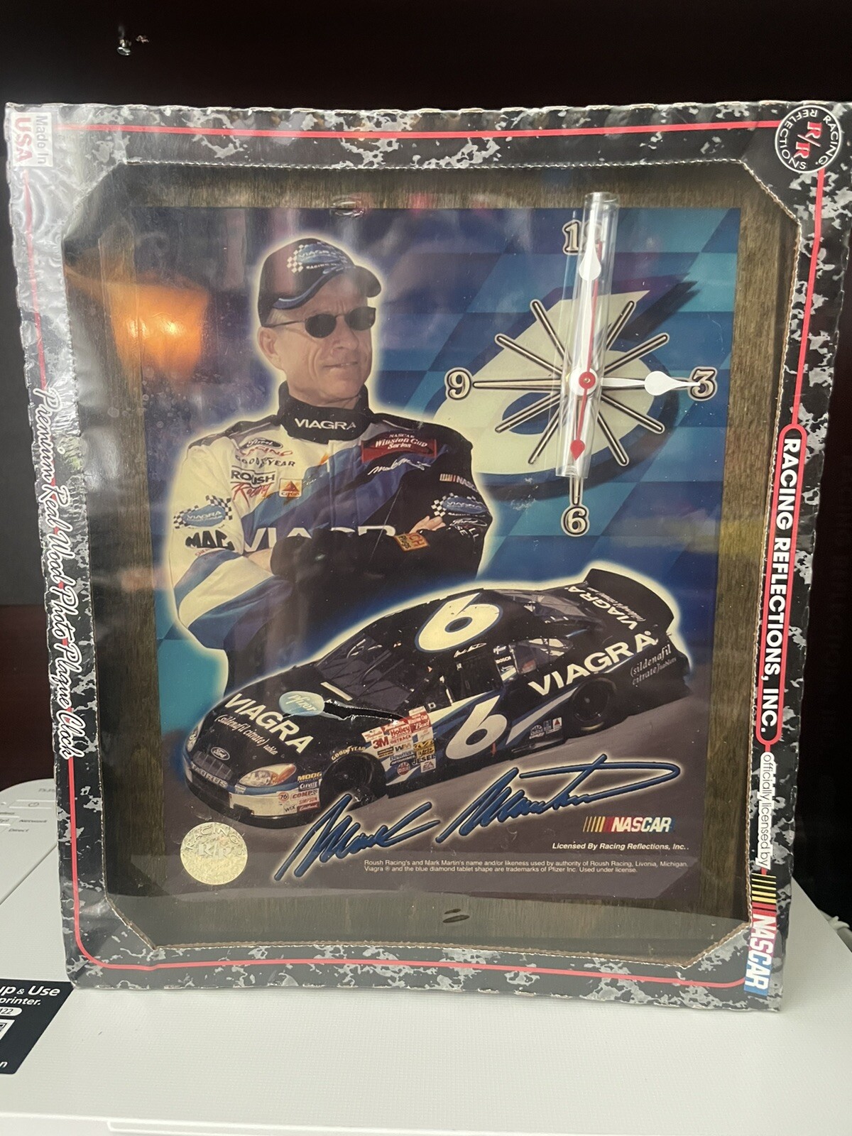 NASCAR Dale Earnhardt Goodwrench Premium Wood Photo Plaque Clock | eBay