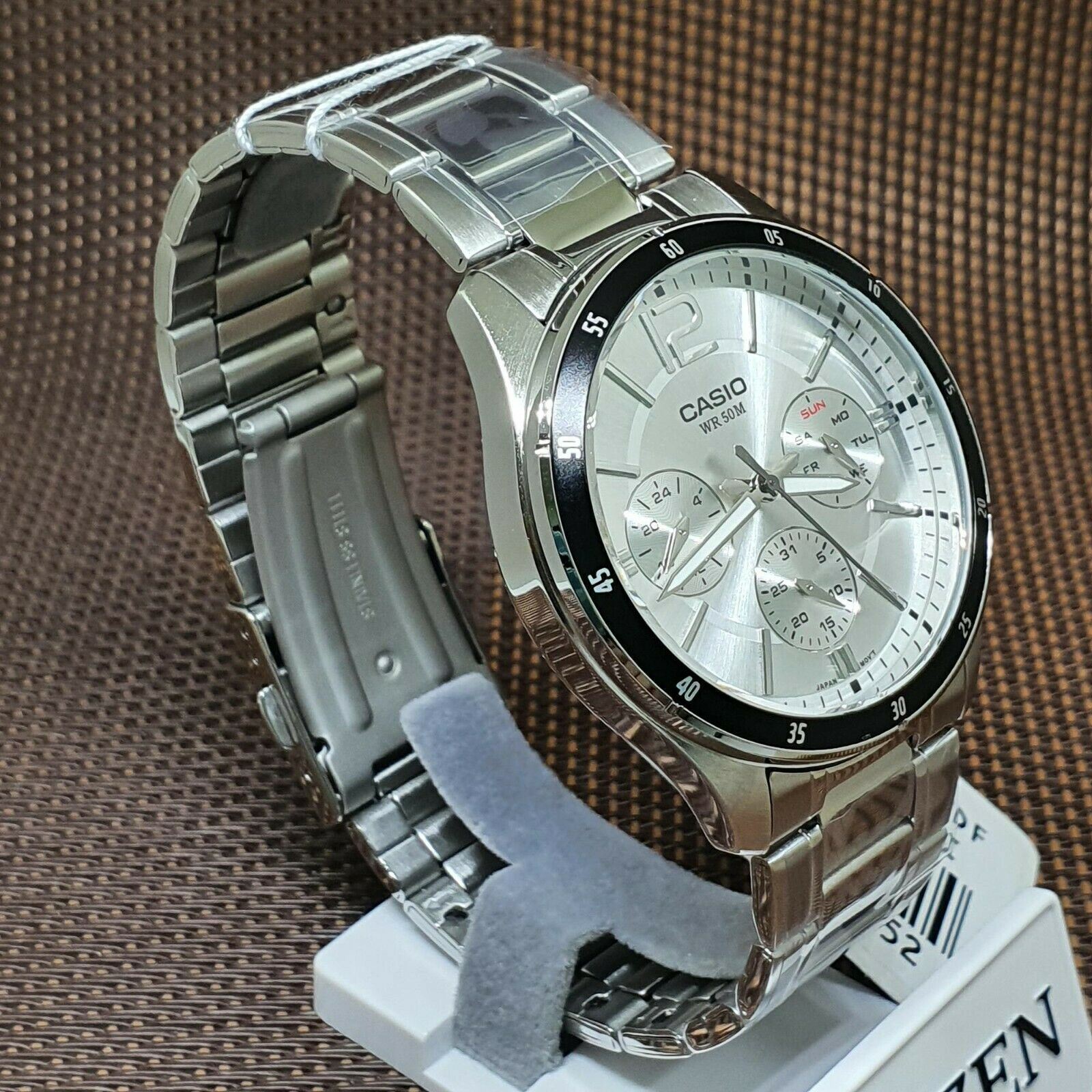 Casio MTP-1374D-7A Analog Stainless Steel Bracelet Quartz Men Casual ...