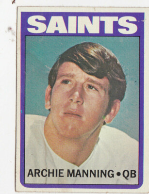 1972 Topps Football #55 Archie Manning Rookie RC NM | eBay