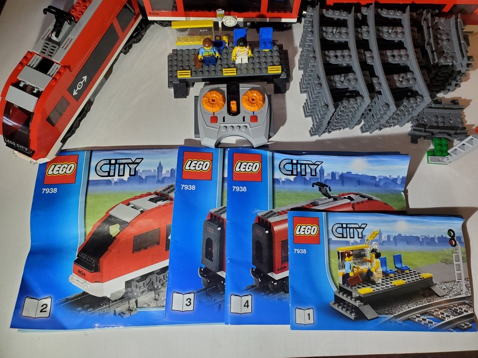 2010 Lego City #7938 Passenger Train Loose Complete Set With Manuals ...