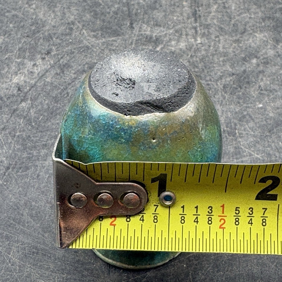 Beautiful Turquoise Multicolor Miniature Studio Art Pottery Vase Signed ...