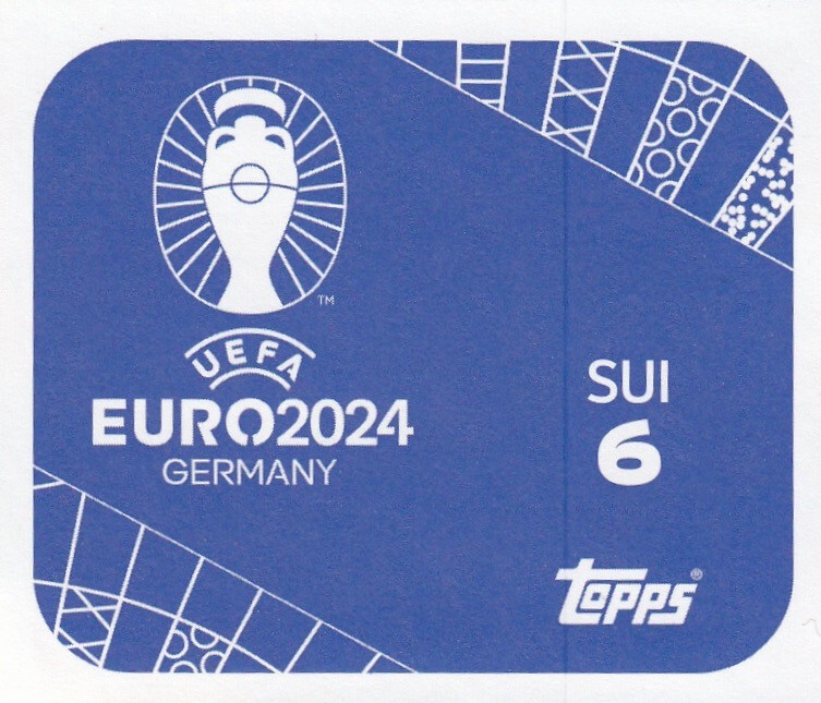 Topps Sticker Fußball EM Euro 2024 Nr. SUI 6: Manuel Akanji Switzerland ...