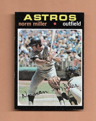 1971 TOPPS NORM MILLER BASEBALL CARD #18 - EX-MT CONDITION - ASTROS | eBay
