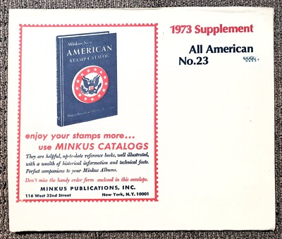 1973 MINKUS ALL AMERICAN STAMP US ALBUM SUPPLEMENT COMPLETE PAGES | eBay