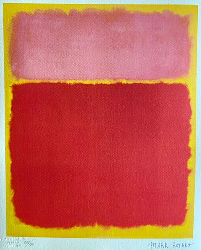 Mark Rothko Lithograph COA Original Signed Op Numbered Stamped ...