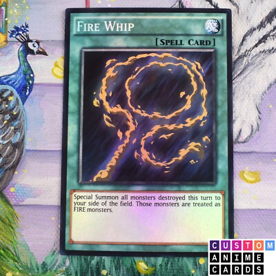 Fire Whip ANIME EFFECT HOLO card | eBay