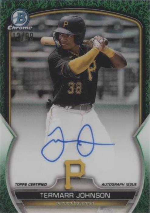 2023 Bowman - Chrome Prospect Autographs Termarr Johnson #CPA-TJ Green ...