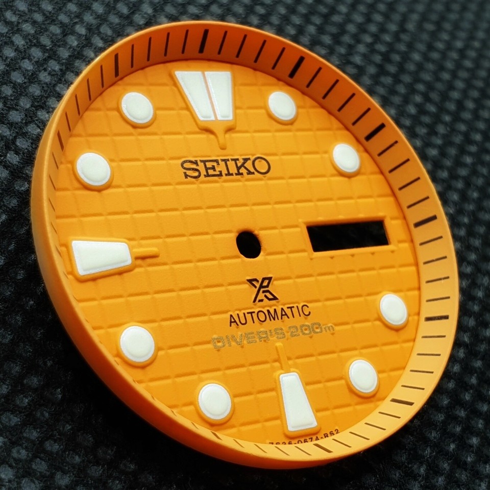 New KING TURTLE WAFFLE PROSPEX Dial Orange NH36 4R36 7S26 SKX007 w ...