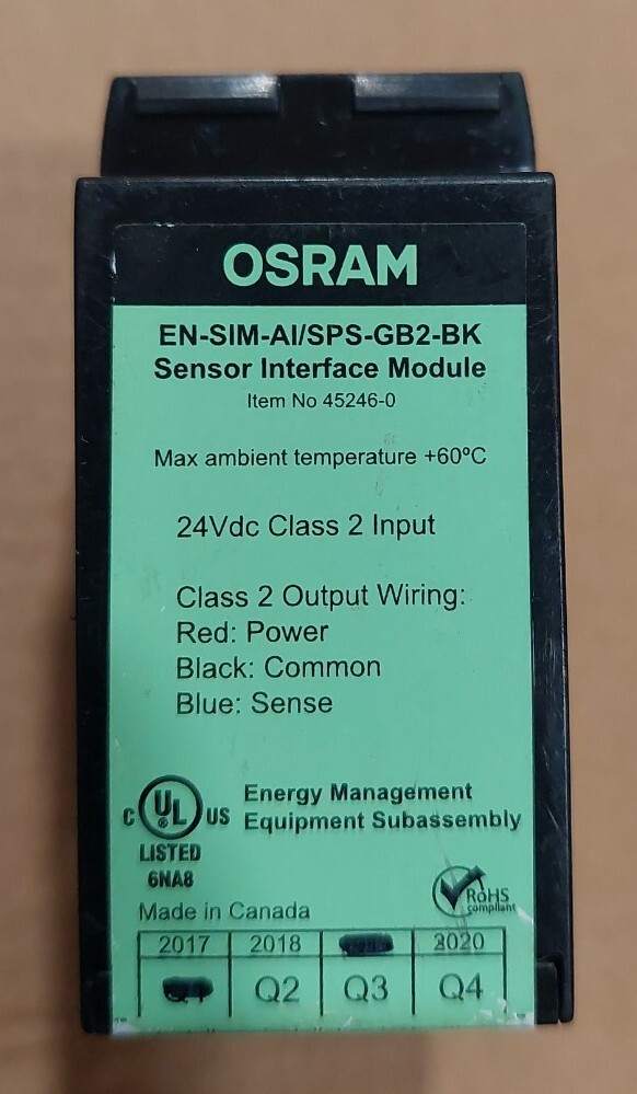 10 Units OSRAM Encelium En-sim-ai/sps-gb2-bk Sensor Interface Module ...