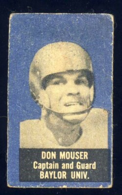 1950 Topps Felt Backs Football Don Mouser *d4 | eBay