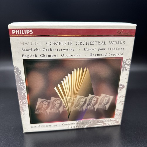 Handel Complete Orchestral Works, Leppard [Philips 9 CD Box Set] W ...