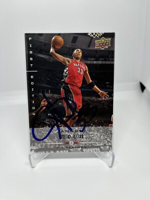 Jamario Moon Signed 2008-09 Upper Deck Card Auto NBA Autograph Toronto ...