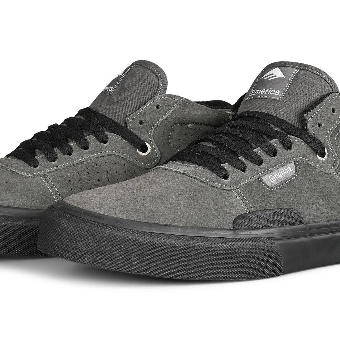 Emerica Pillar Mid-Top Skate Shoes - Grey/Black | eBay