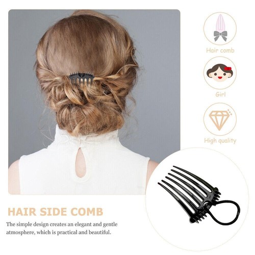 Ponytail Hair Combs Fountain Comb with Elastic Rubber Band BEST Fluffy ...