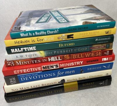 LOT of 9 Men’s Religious Devotional Christianity Books Men’s Ministry ...