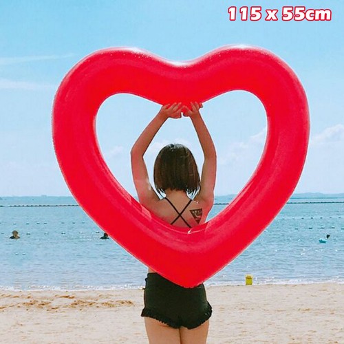 Giant Inflatable Heart Float Raft Water Party Swim Ring | eBay Australia