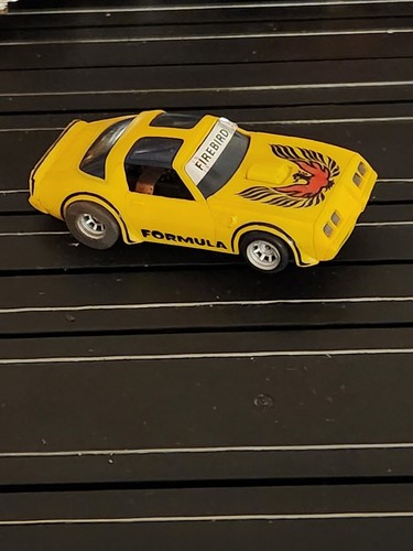 AURORA AFX PONTIAC FIREBIRD FORMULA YELLOW RED BIRD SLOT CAR ...