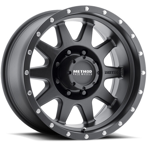 (Set of 4) Method MR301 The Standard 18x9 8x6.5" +18mm Matte Black ...