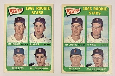 1965 Topps Red Sox Rookie Stars-Lonborg, Moses, Ryan, Schlesinger#573 ...