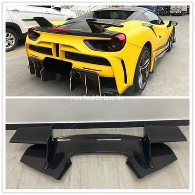 Real Carbon Fiber Rear Trunk Spoiler Wing For Ferrari 488 GTB Spider ...