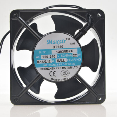 1pcs Maxair BT220 12038B2X 12cm 220v 22w double ball axial fan | eBay