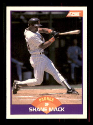 1989 Baseball 1989 Score Shane Mack San Diego Padres #270 1 | eBay