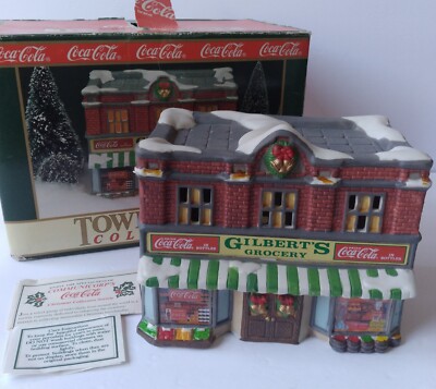 Vintage Coca-Cola Town Square Collection Gilbert's Grocery Christmas ...