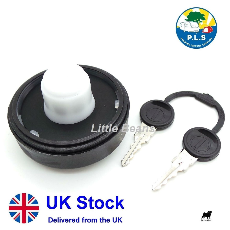 Lockable Water Tank Filler Cap c/w Keys Black Caravan Motorhome ...