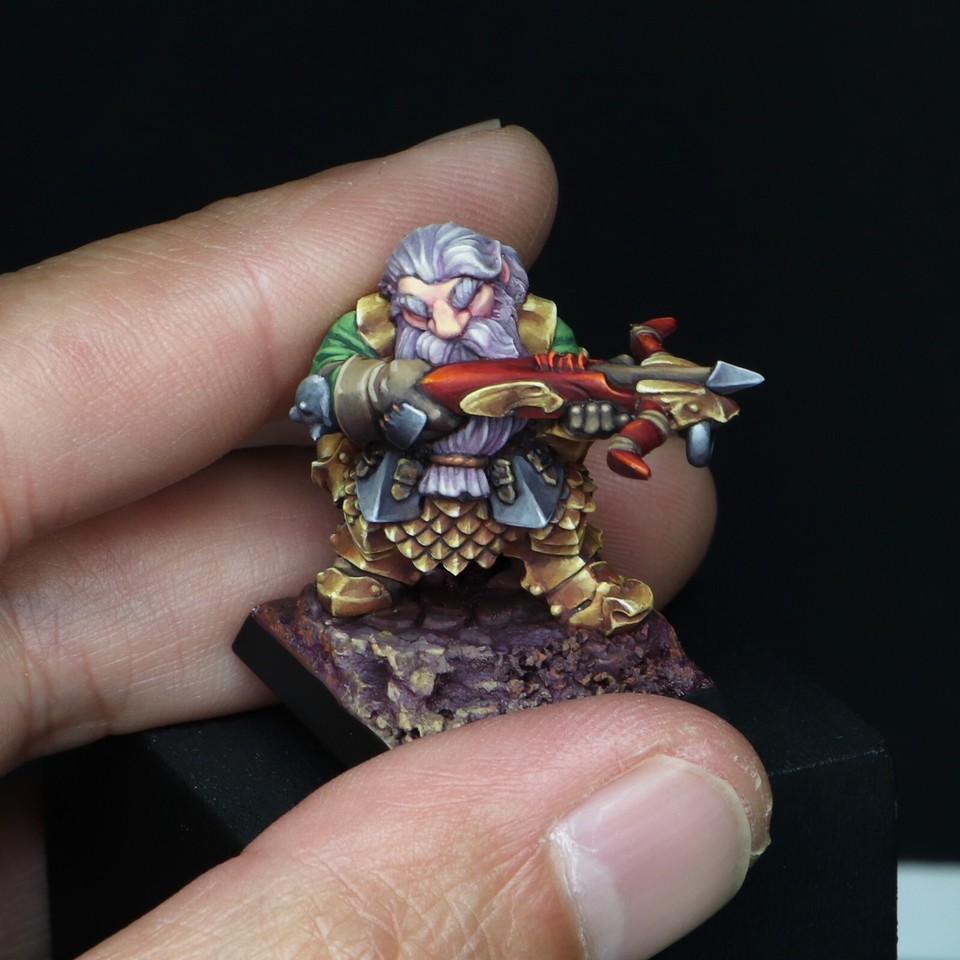 Pro Painted Dwarf Ranger Fighter Reaper Miniature D&D DnD Dungeons ...