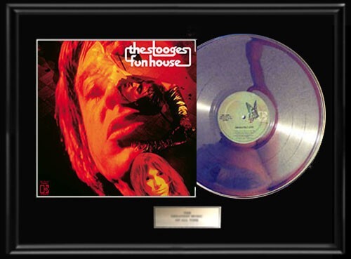 IGGY POP STOOGES FUN HOUSE WHITE GOLD PLATINUM TONE RECORD LP NON RIAA ...