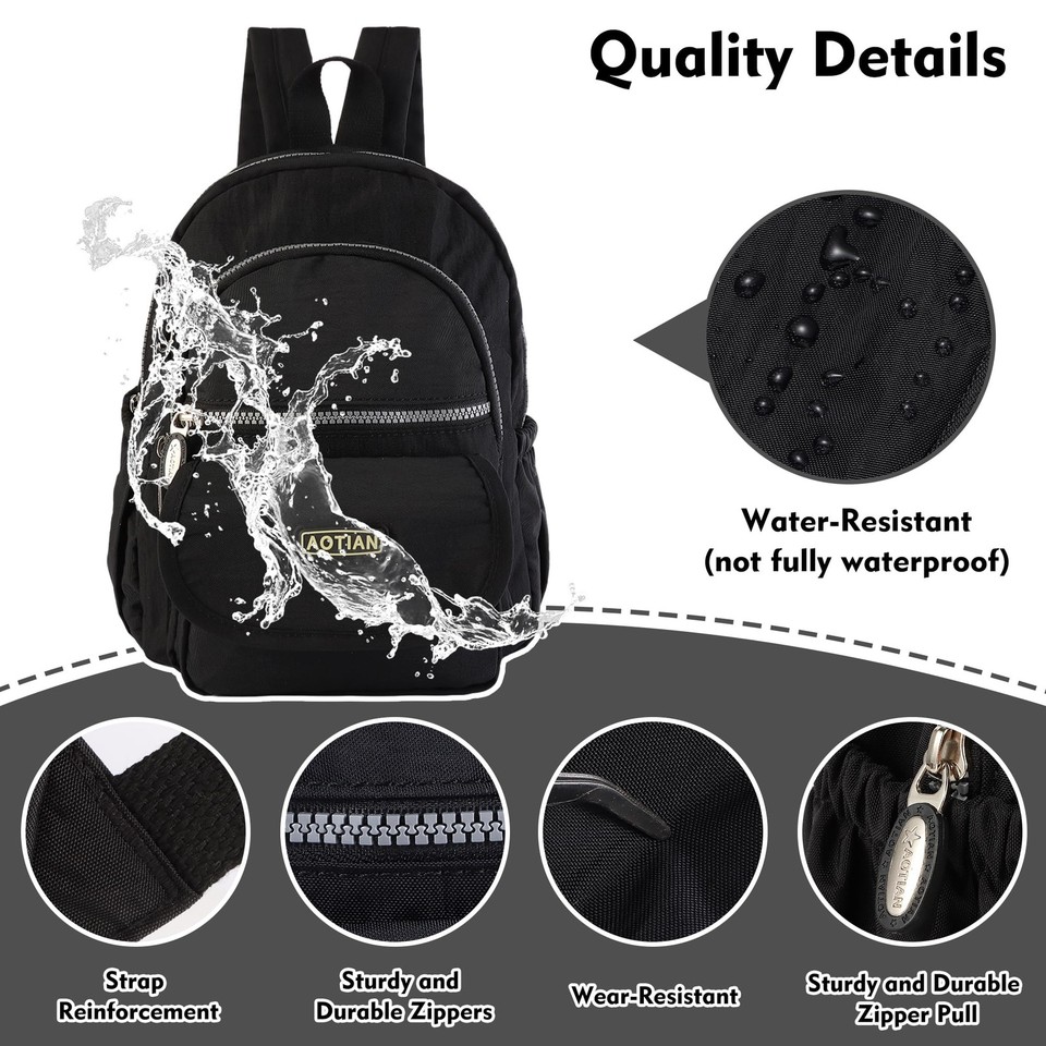 AOTIAN Mini Nylon Women Backpack Casual Lightweight Small Daypack for ...