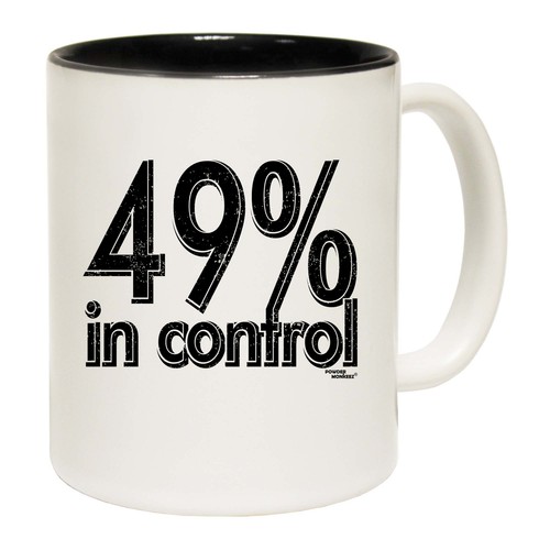 Skiing Snowboarding Pm 49 Percent In Control Funny Mugs Novelty Coffee ...