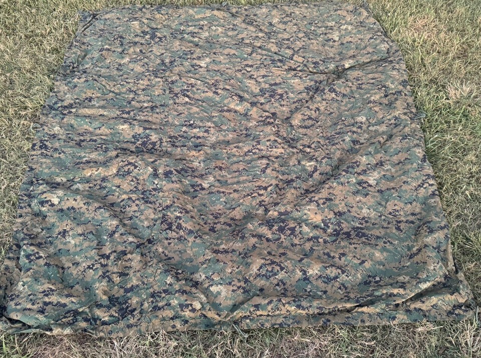 USMC Marine Corps Woodland Digital MARPAT Coyote Reversible Field Tarp ...
