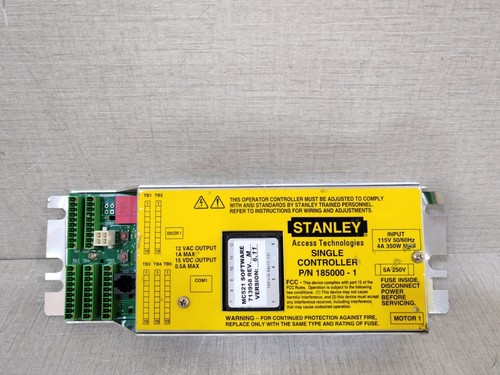 STANLEY 185000-1 MC521 REV.M/V.6.11 SINGLE CONTROLLER | eBay