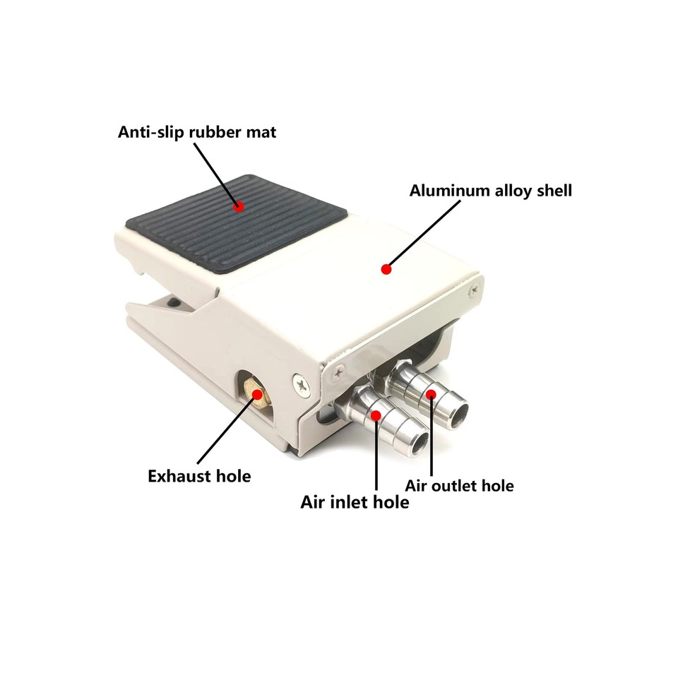 Sandblaster Gun Sandblasting Cabinet Foot Valve Sand Blasting Media Kit ...