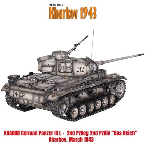 KHA008 Winter German Panzer III L - 2nd Panzer Div "Das Reich" by First ...